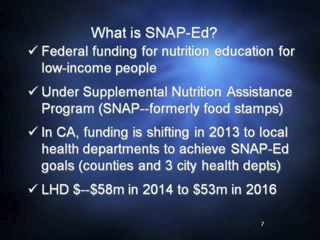 Partnering with Local Health Departments through SNAP-Ed - AfterSchool ...